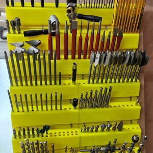 Storage Rack Socket Wall Mounted Garage Tool Organiser Drills Bits Saw ...