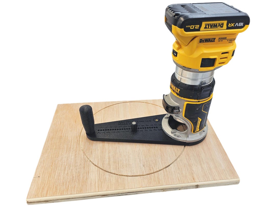 Dewalt DCW604 DCW600 D26200 2in1 Adaptor Circle Jig Offset Base Router ...