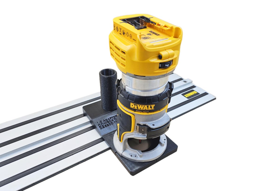 Dewalt DCW600 DCW604 D26200 Adaptor Router 18V to Dewalt Guide Rail ...