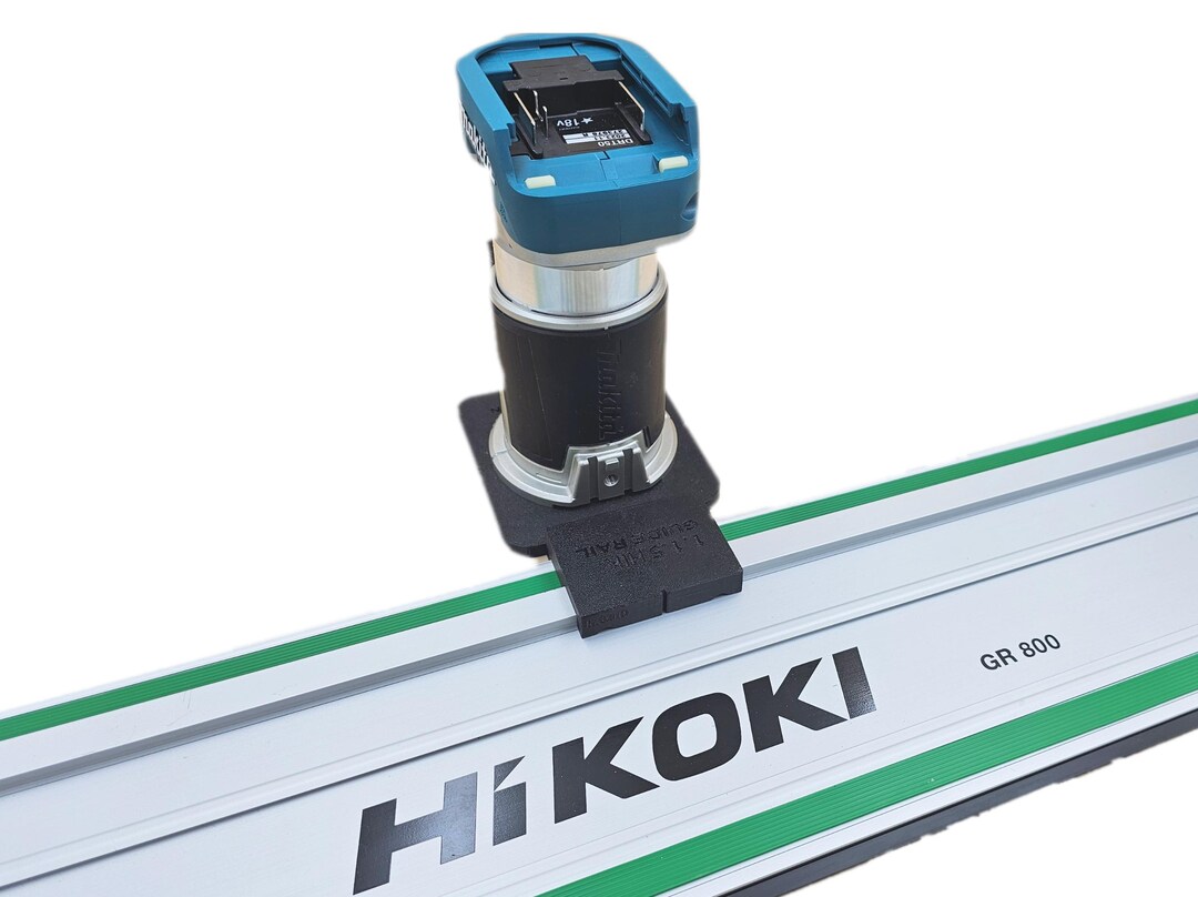 Makita DRT50 RT0700 RT0702 Adapter Base Router 18V to HIKOKI Guide Rail ...