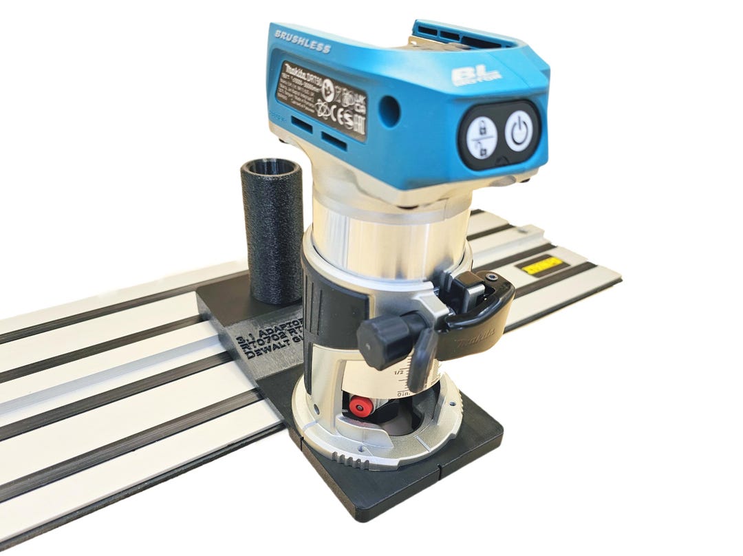 Makita DRT50 RT0700 XTR01Z Router Adapter Base to DEWALT Rail Guide ...