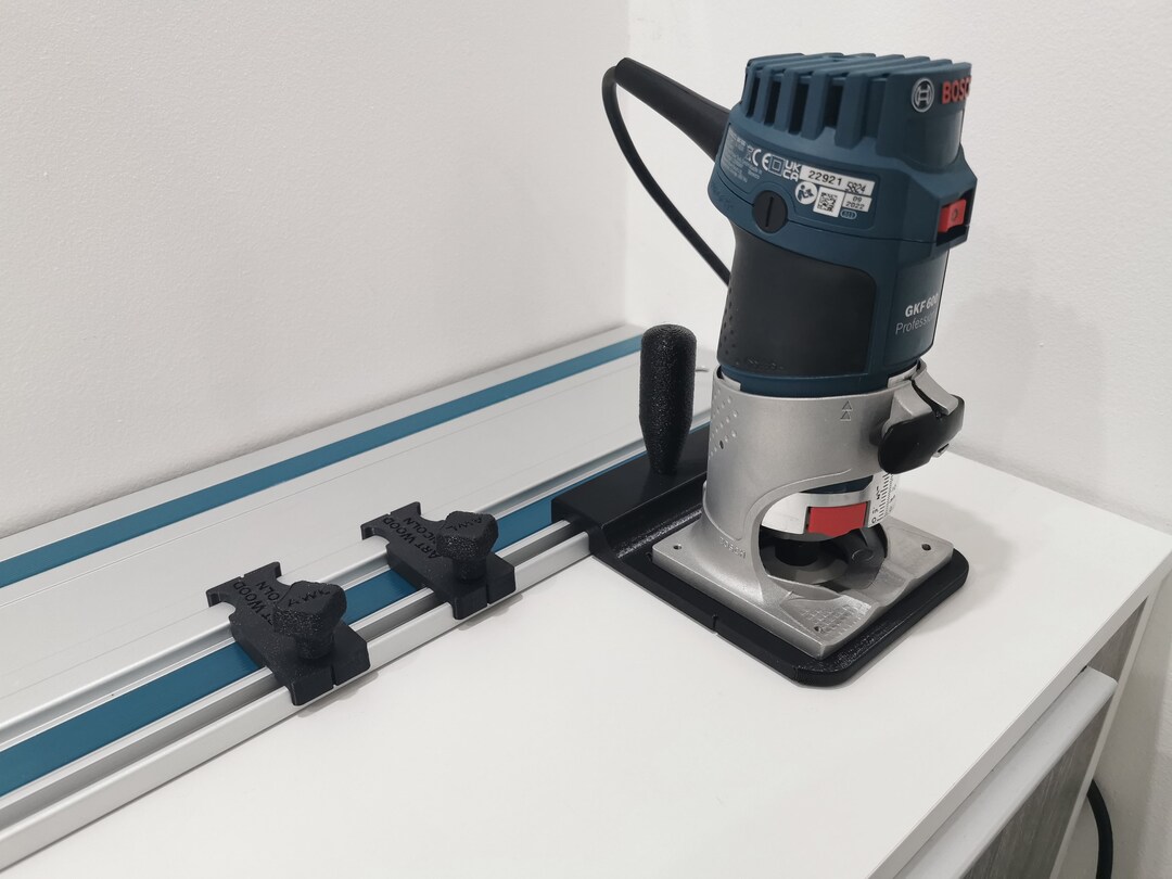 Adaptor Plate for Bosch Router GKF600 to Makita Guide Rail / Guide Rail ...