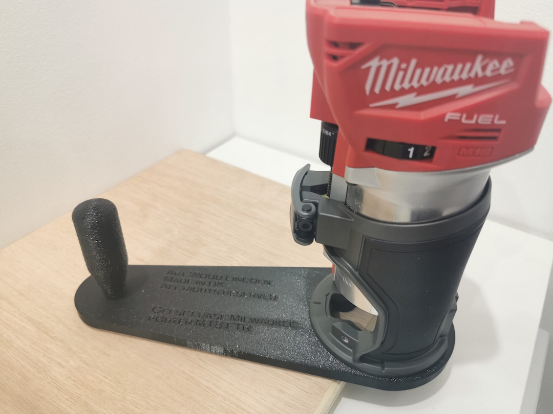 Offset Router Base for Milwaukee Router M18 FTR Groove Jig Milling ...