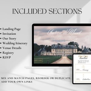 Elegant Canva Wedding Website Template| Digital Invitation|canva ...