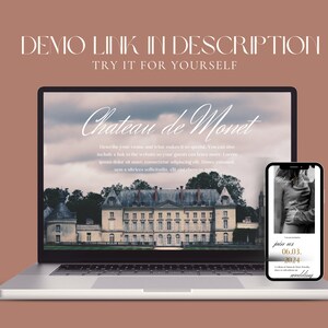 Elegant Canva Wedding Website Template Digital Invitationcanva Website ...