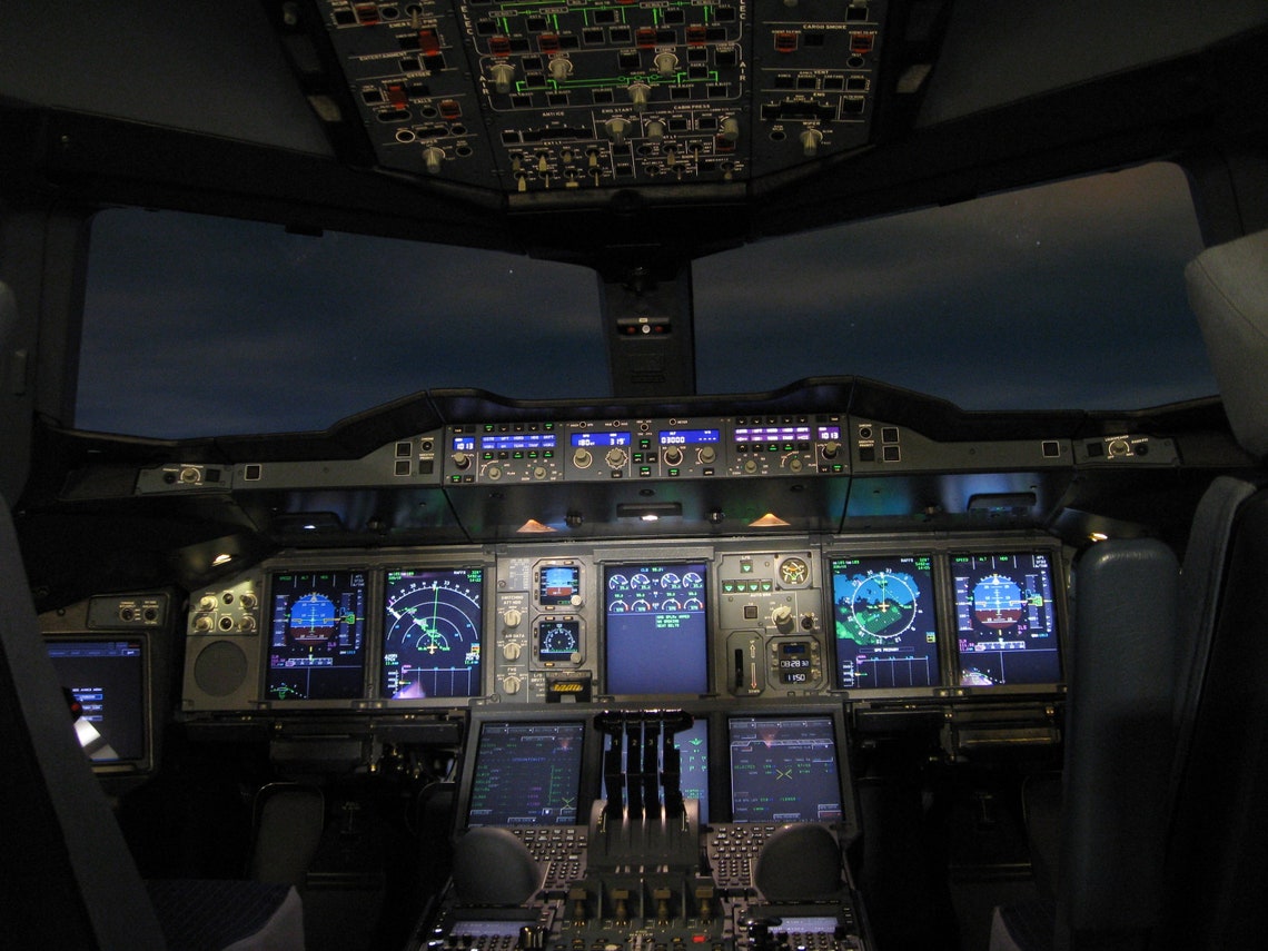 Digital Download Zoom and Teams Background Airplane Cockpits - Etsy