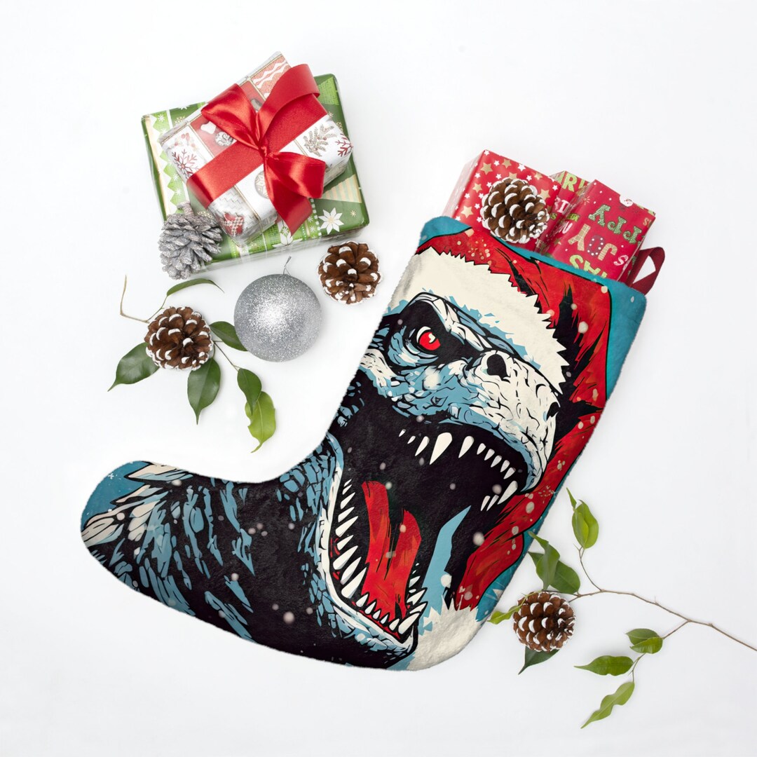 Monster Series Kaiju, Godzilla, Dinosaur Holiday Christmas Stockings ...