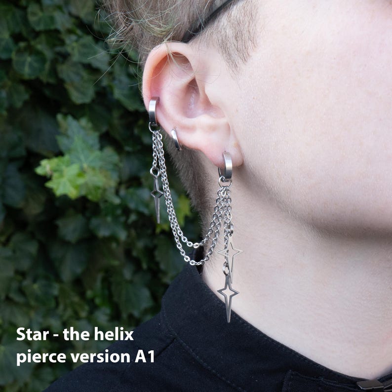 Starring Role - Stainless Steel Whimsical Multi-pierce Bajoran Earring ...