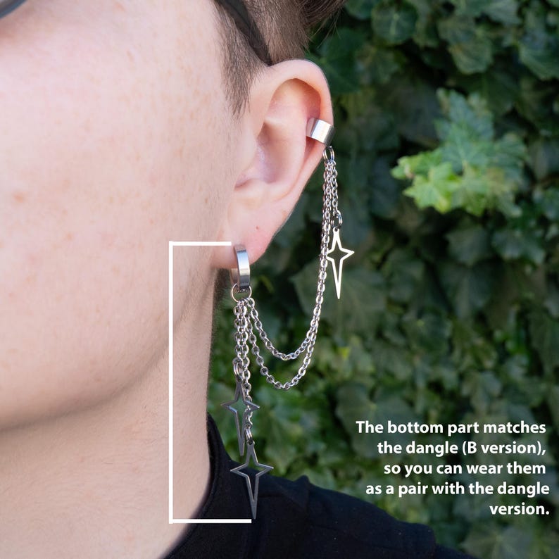 Starring Role - Stainless Steel Whimsical Multi-pierce Bajoran Earring ...