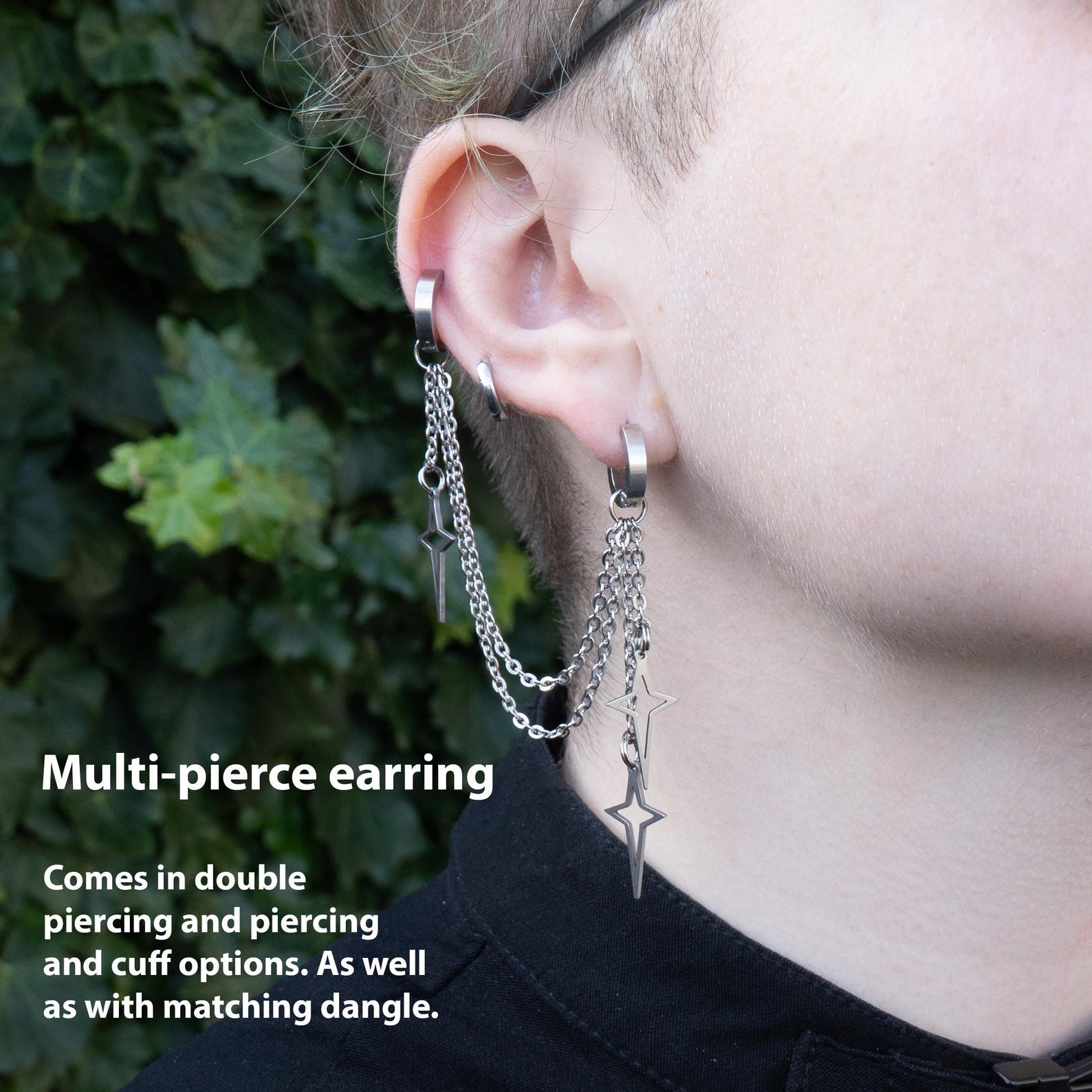 Starring Role - Stainless Steel Whimsical Multi-pierce Bajoran Earring ...