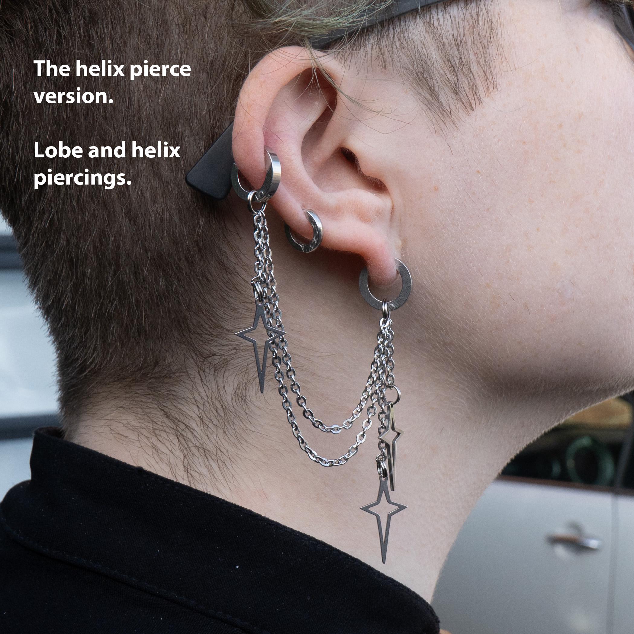 Starring Role - Stainless Steel Whimsical Multi-pierce Bajoran Earring ...