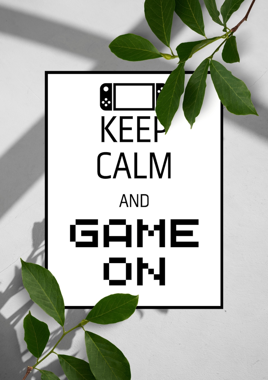 Gaming Wall Art, Printable, Downloadable, Keep Calm, Game On, Gift ...