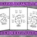 Numbers Coloring Page Worksheets for Preschool - Kindergarten Toddlers ...