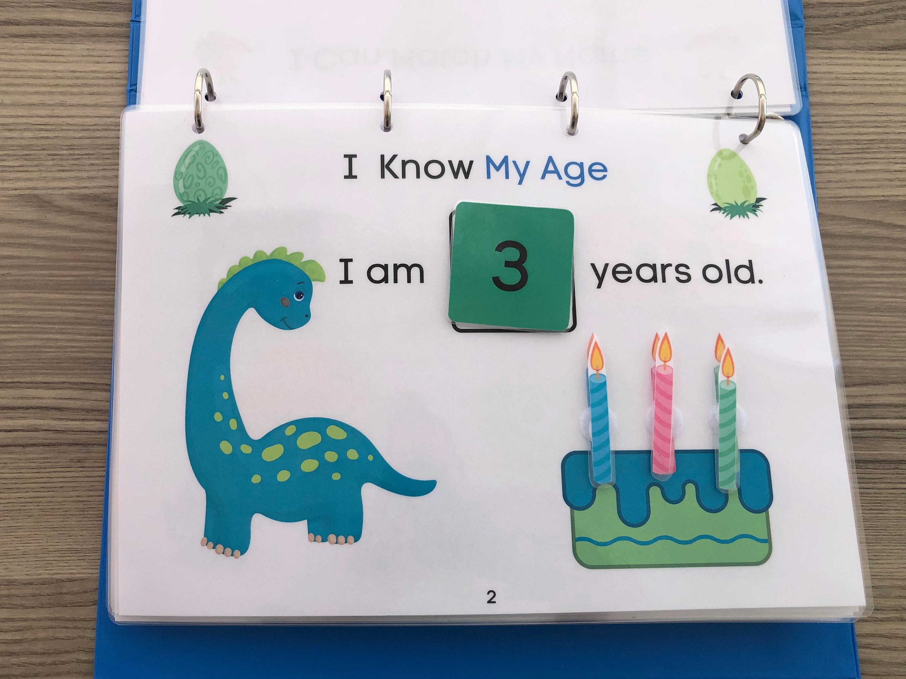 Preschool Toddler Early Learning Binder, Personalized Learning Binder ...