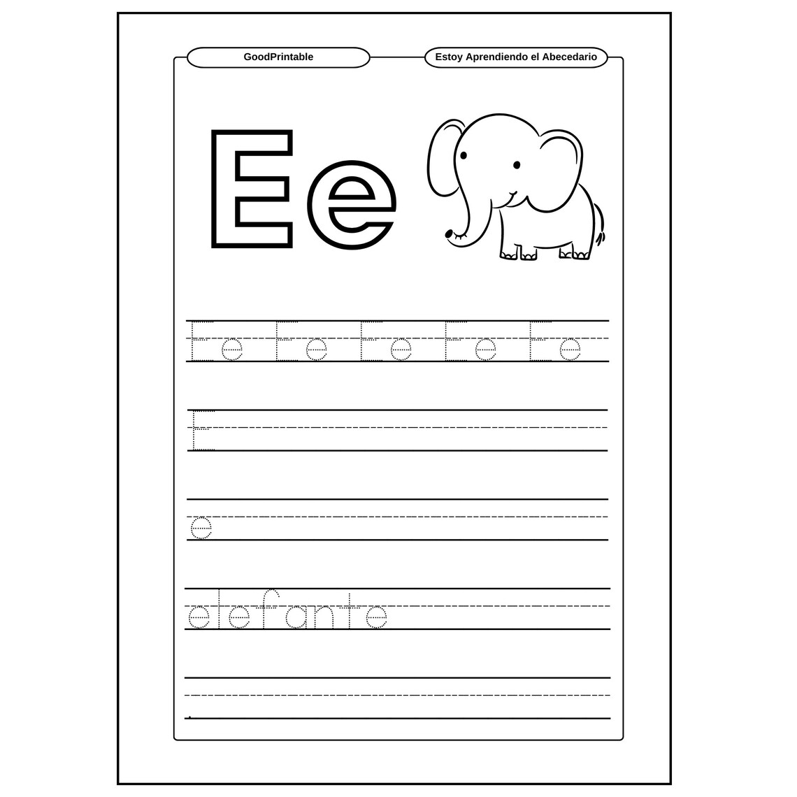 Spanish ABC Worksheets, Espanol Alphabet Tracing Workbook and Coloring ...