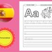 Personalized Spanish ABC Worksheets, Espanol Alphabet Tracing Workbook ...