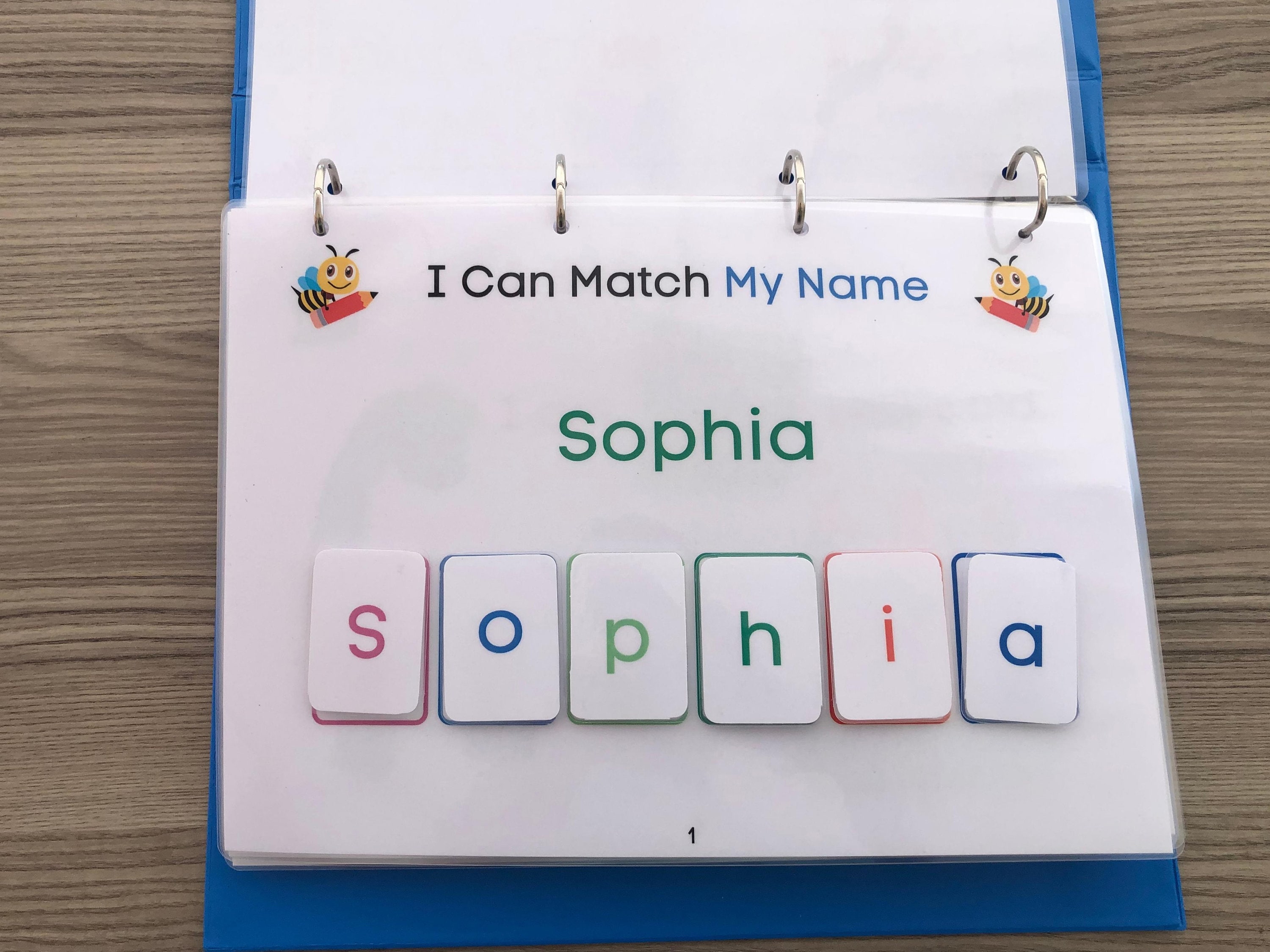 Preschool Toddler Early Learning Binder, Personalized Learning Binder ...