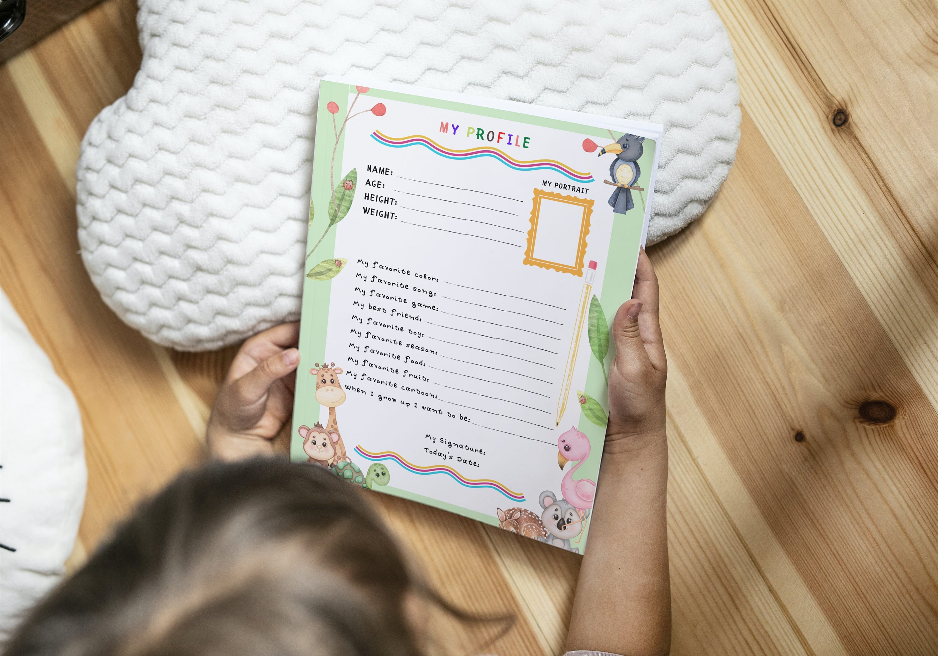Kids Daily Journal Printable, Journal for Kids, Kids Gratitude Journal ...