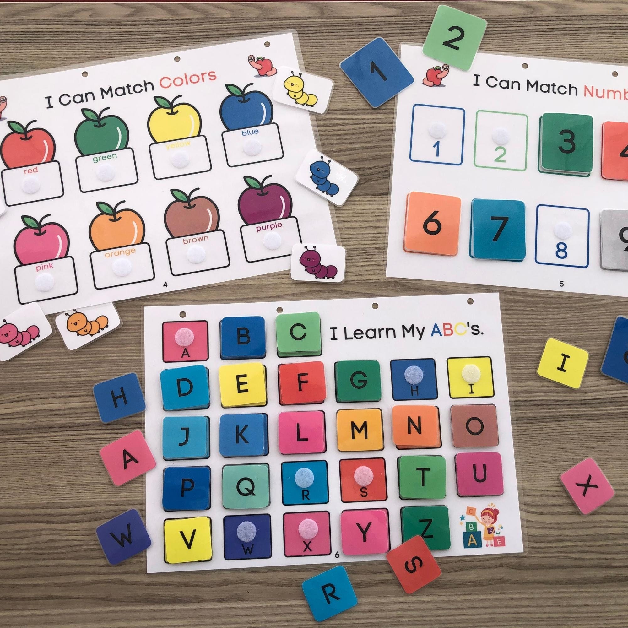 Preschool Toddler Early Learning Binder, Personalized Learning Binder ...