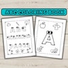 ABC Alphabet Coloring Page Worksheets, Homeschool Coloring Book ...