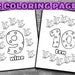 Numbers Coloring Page Worksheets for Preschool - Kindergarten Toddlers ...