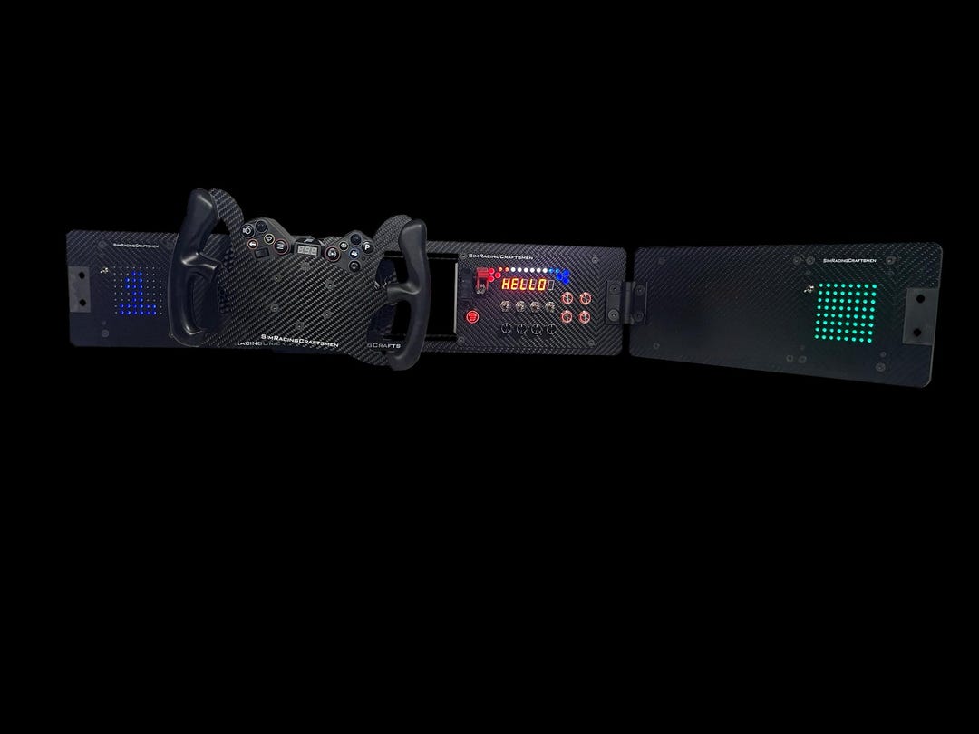 Full Carbon Fiber Sim Racing Button Box Mount Modular System Base ...