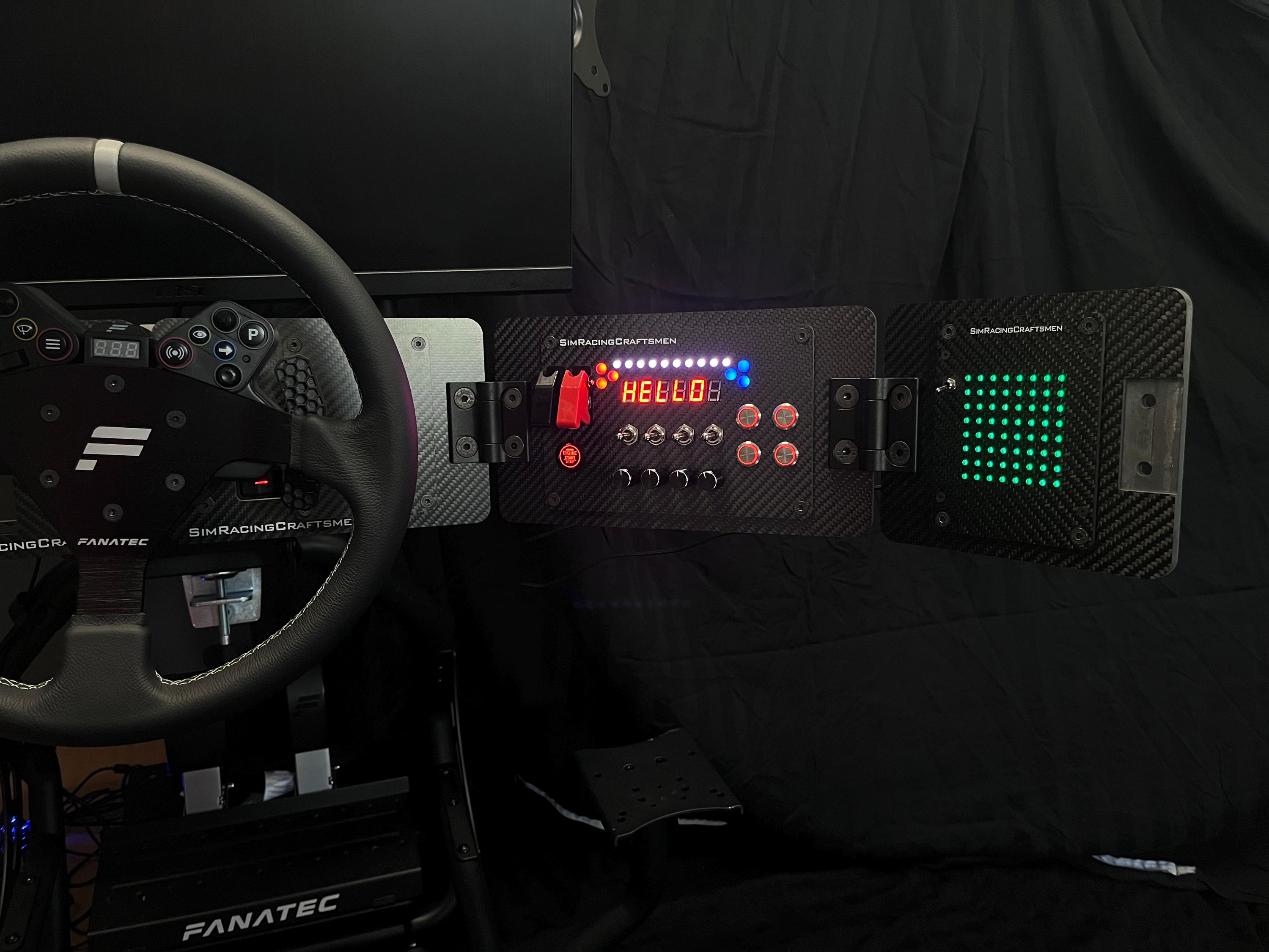 Modular Carbon Fiber Sim Racing Button Box Setup – Plug & Play W ...