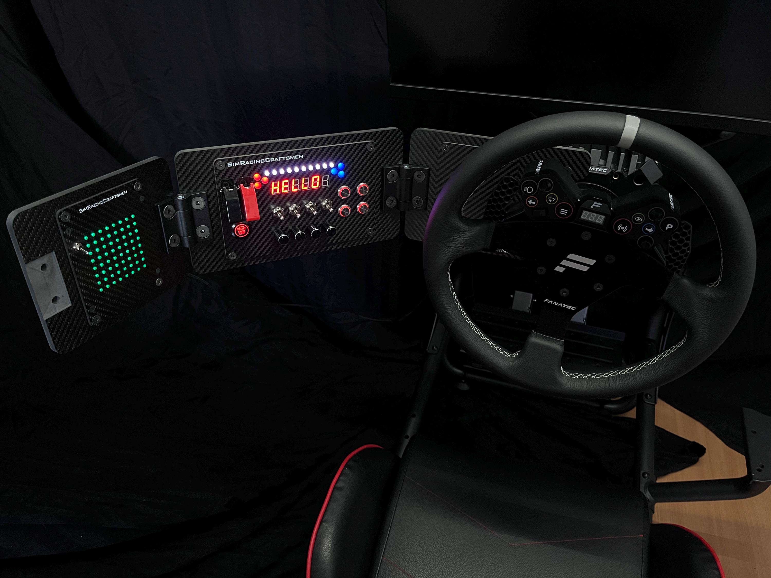 Modular Carbon Fiber Sim Racing Button Box Setup – Plug & Play W ...