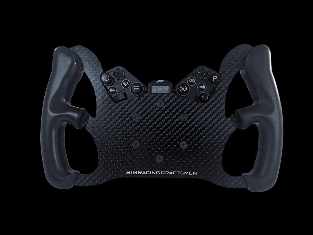 Rubber Handles Fanatec GT F1 Wheel Mod Real Carbon Fiber | SRC-GT1 - Etsy