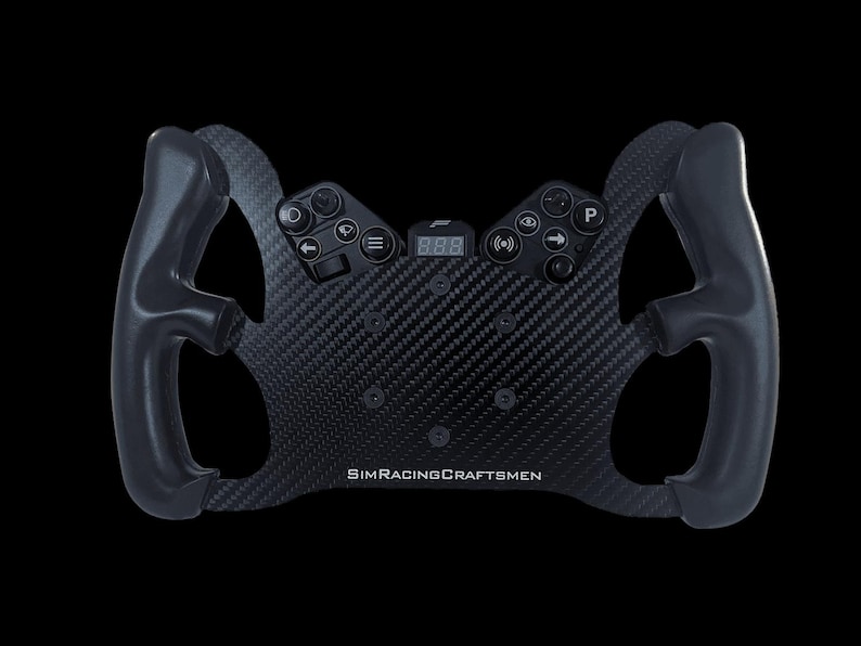Rubber Handles Fanatec GT F1 Wheel Mod Real Carbon Fiber and SRC-GT1 ...