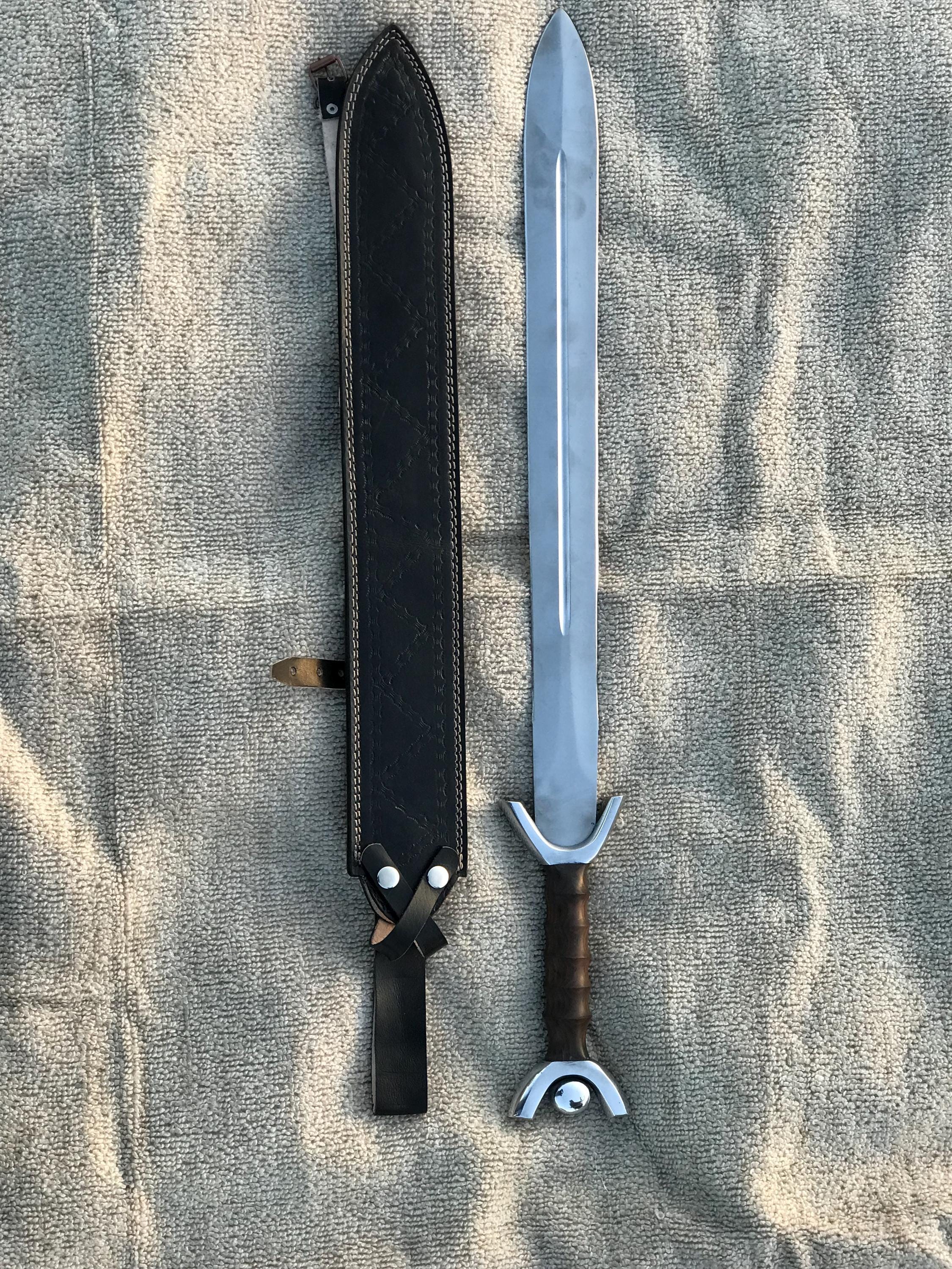 Legacy Arms Celtic Anthropomorphic Sword, Sword With Leather Sheath ...