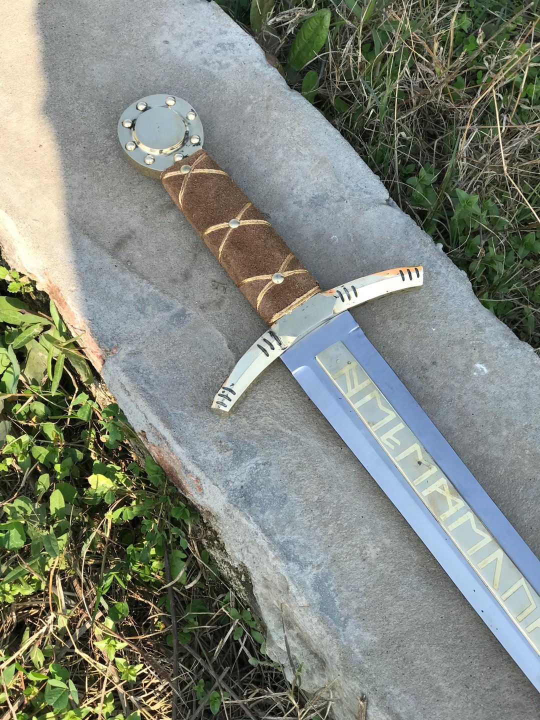 Custom Handmade Excalibur Sword for Merlin Cosplay King Arthur Costume ...