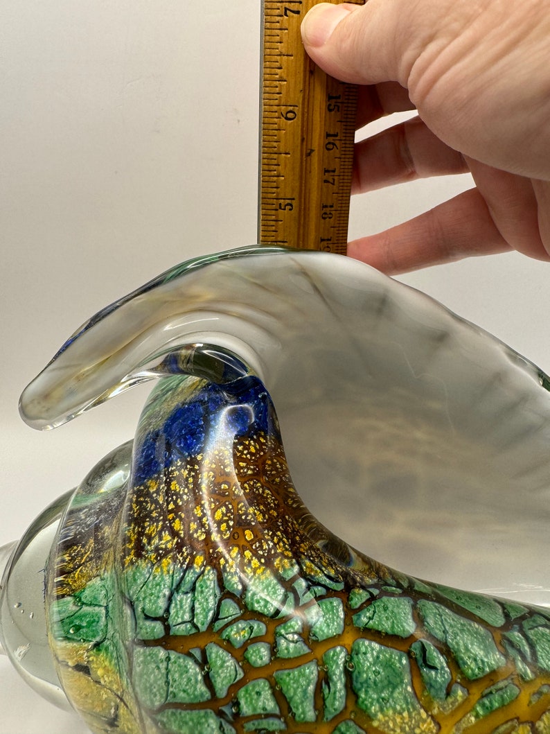Murano Influenced Blown Glass Conch Shell. Large Art Glass Seashell. - Etsy