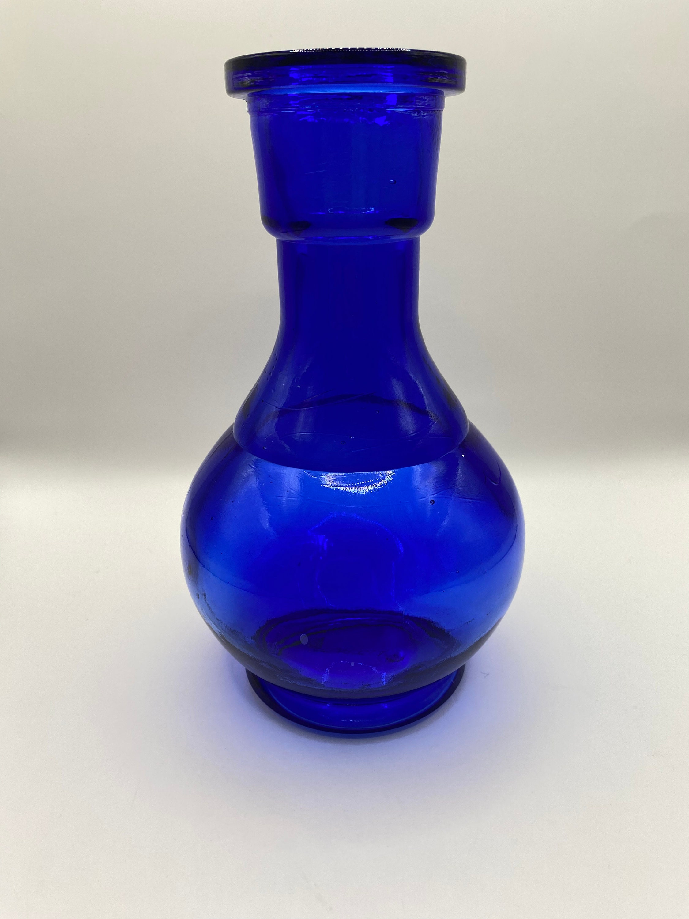 Mitsuba Cobalt Blue Glass Insert. Vintage Glass. - Etsy