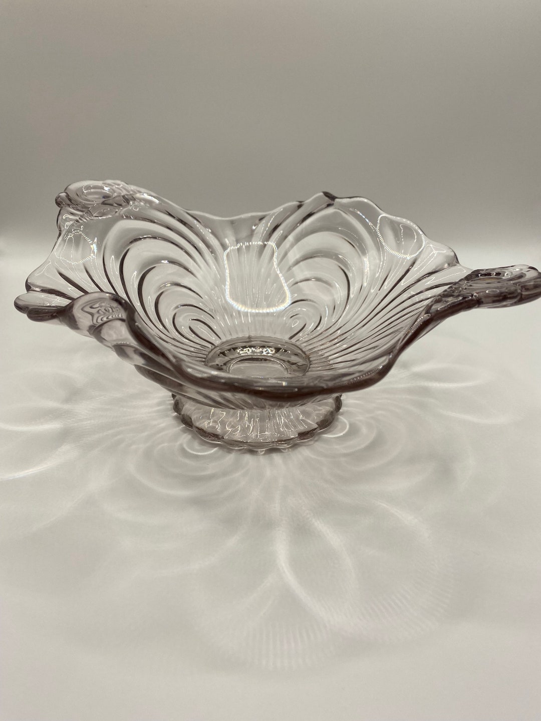 Cambridge Glass Candy Dish. 1940’s Vintage Soft Pink Caprice Design. - Etsy