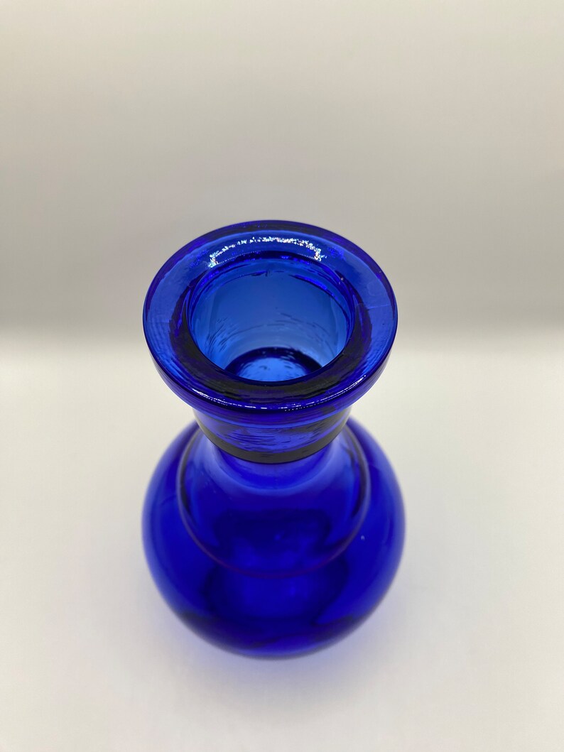 Mitsuba Cobalt Blue Glass Insert. Vintage Glass. - Etsy