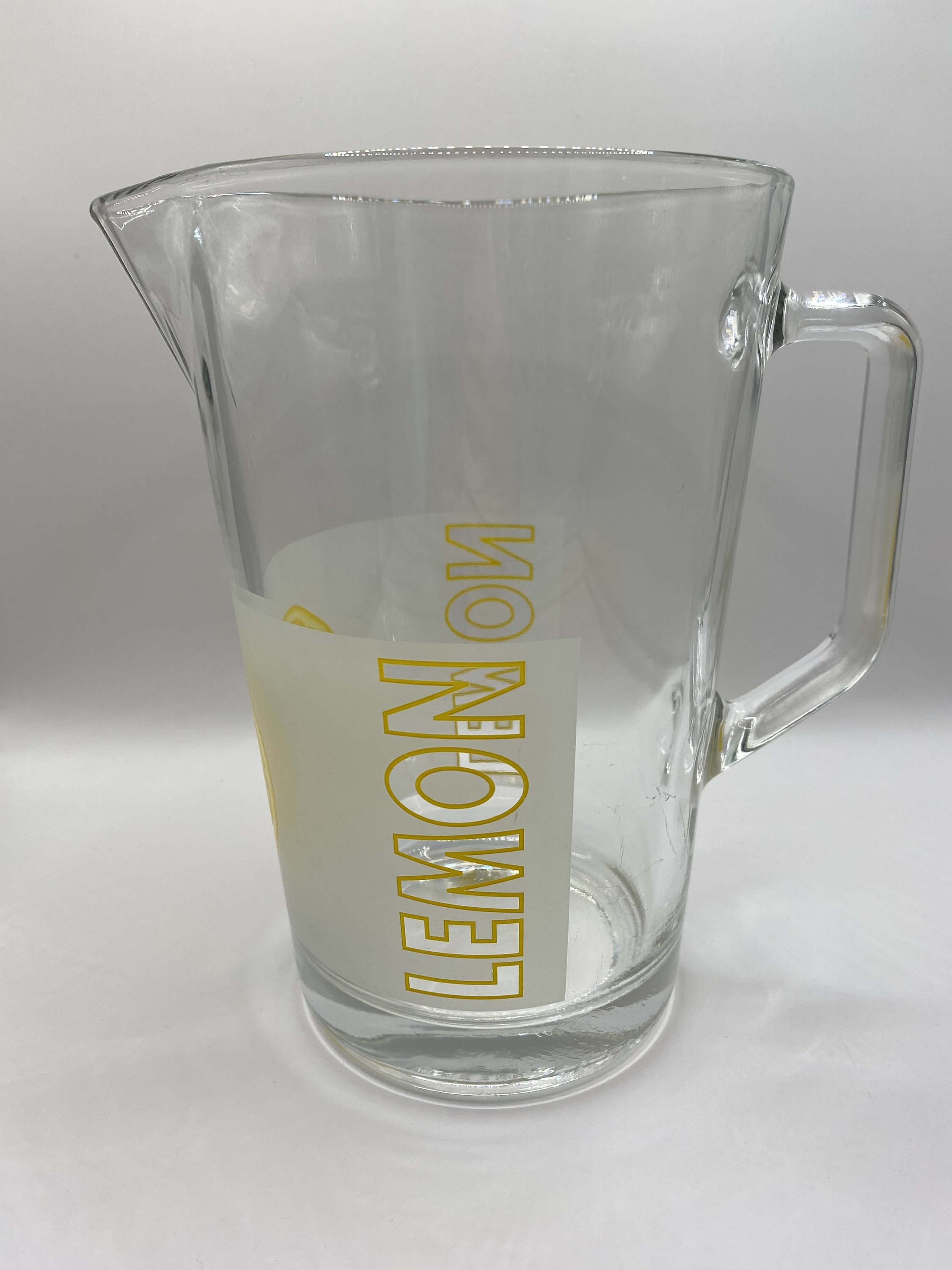Cervé Italian Glass Frosted Glass Lemonade Pitcher With 4 Matching ...