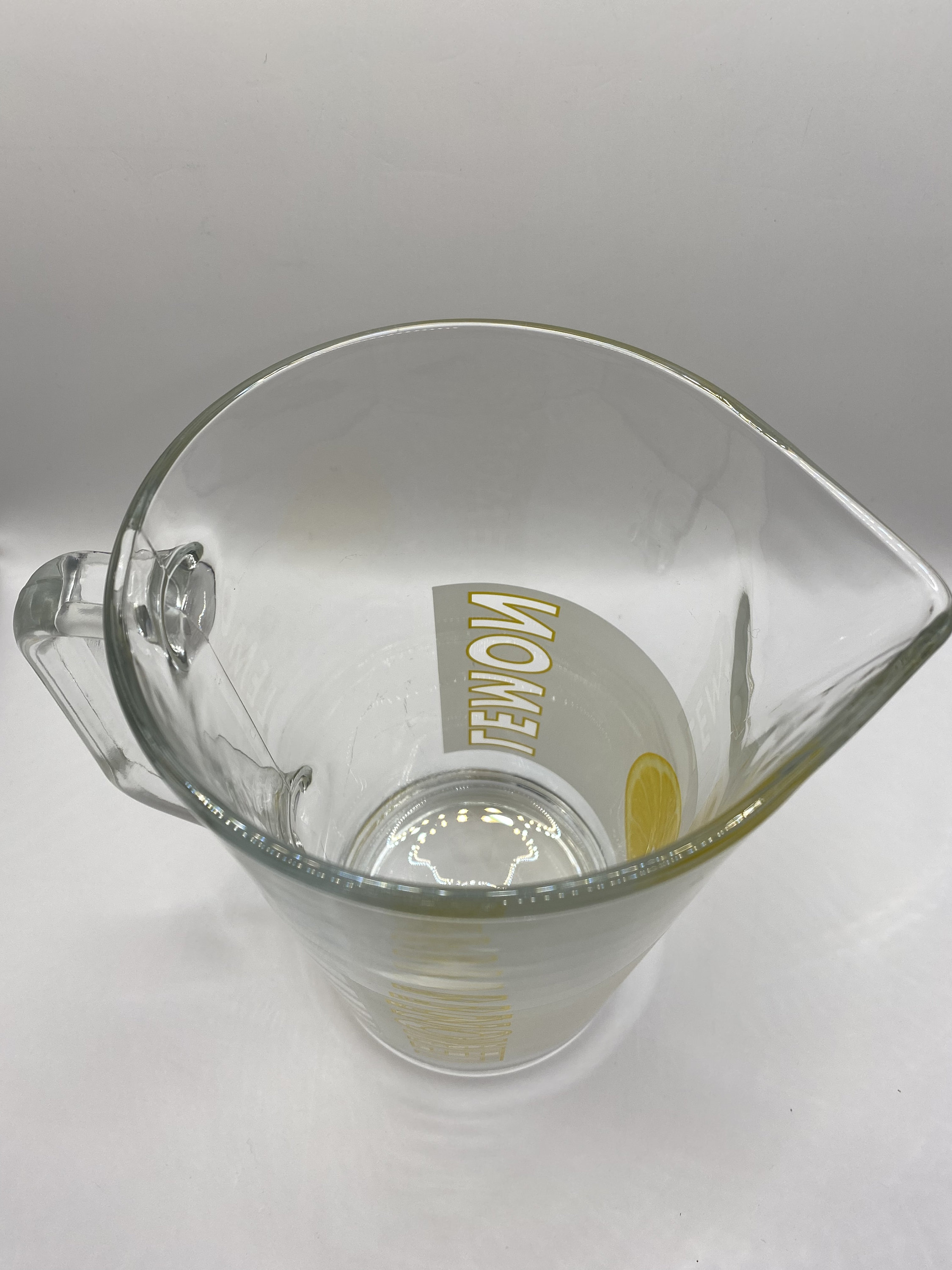 Cervé Italian Glass Frosted Glass Lemonade Pitcher With 4 Matching ...