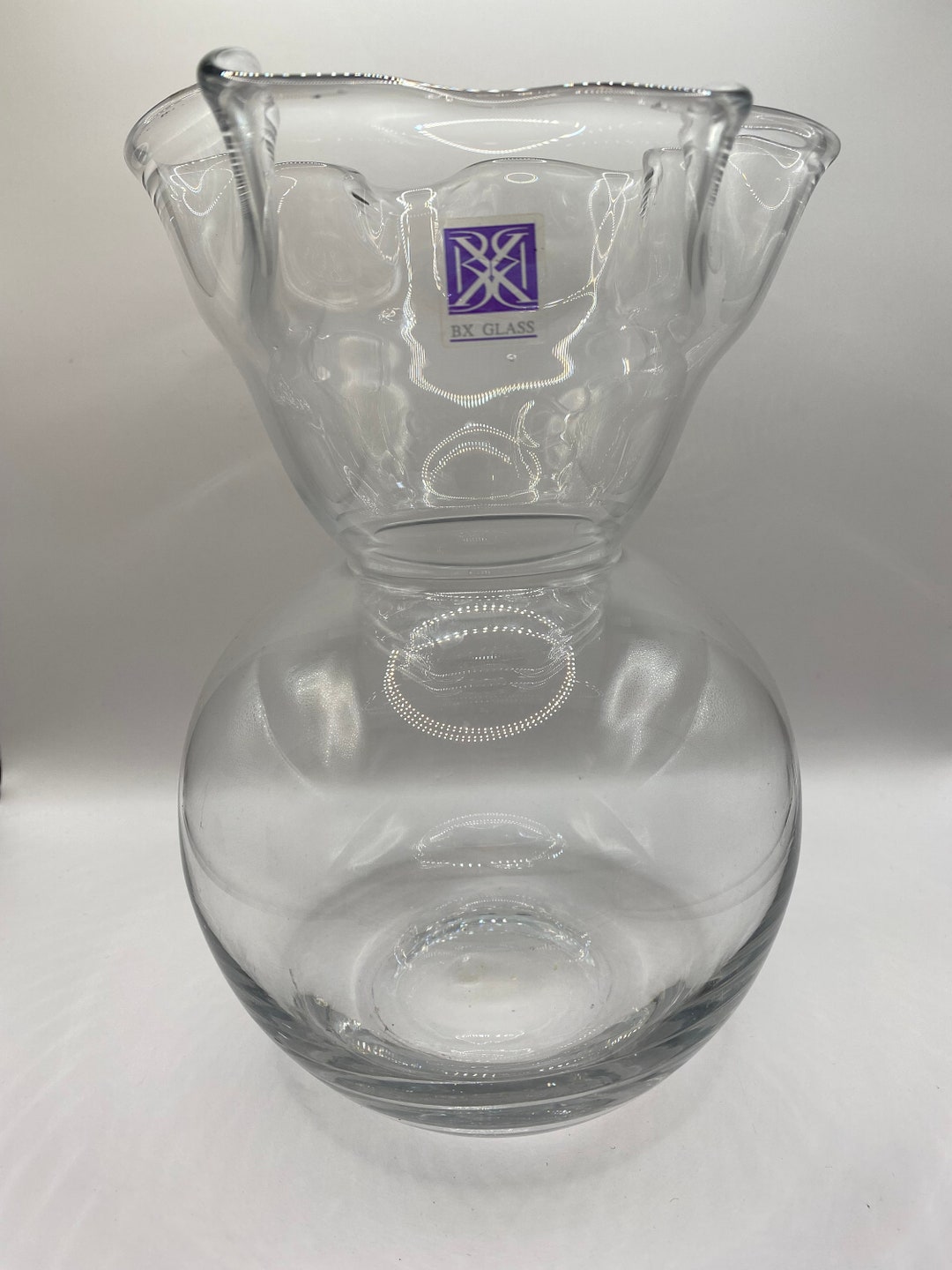 BX Glass Pinch Top Vase. - Etsy
