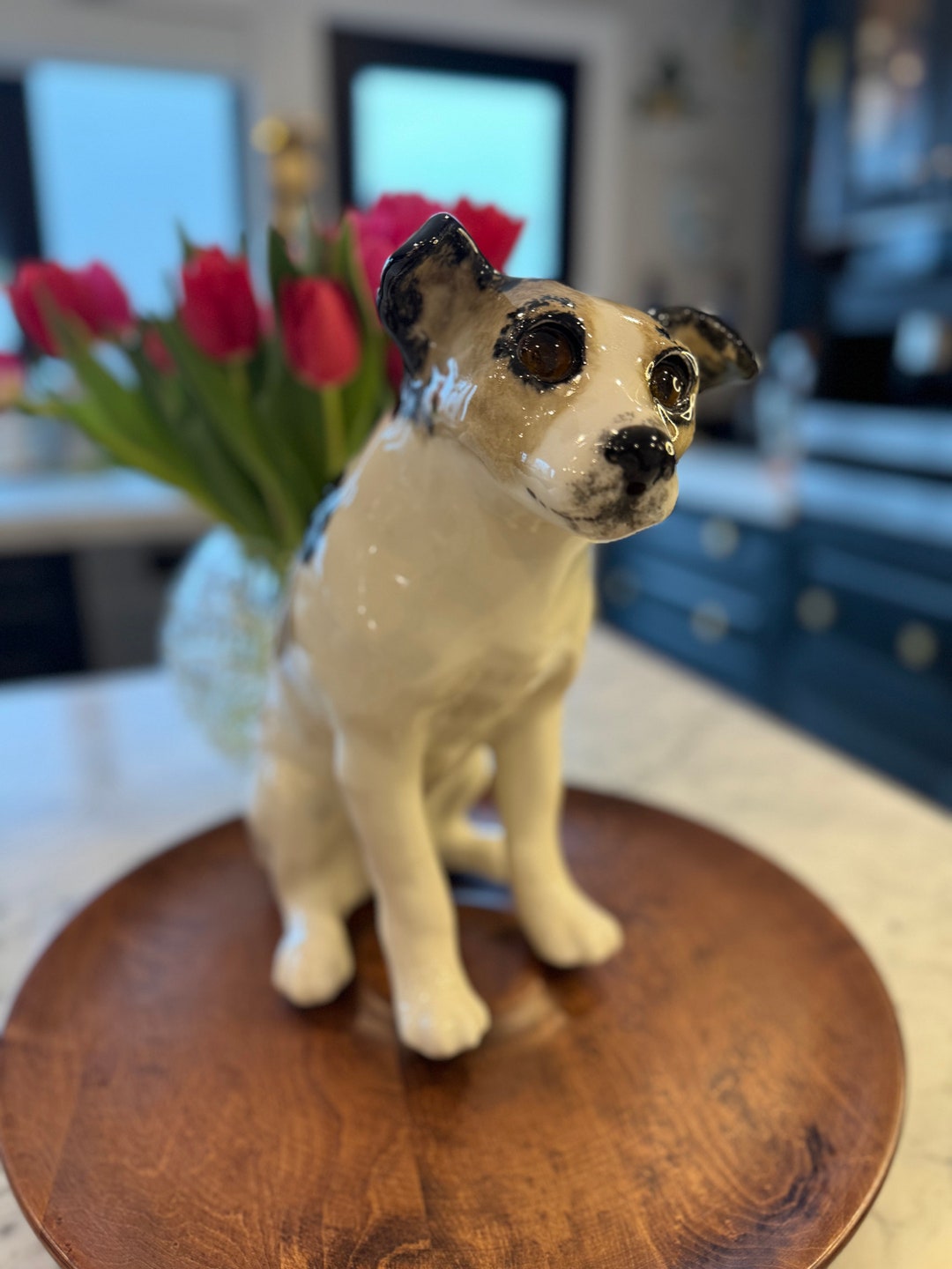Winstanley Ceramic Dog. Jack Russell Terrier Size 8 Winstanley Pottery ...