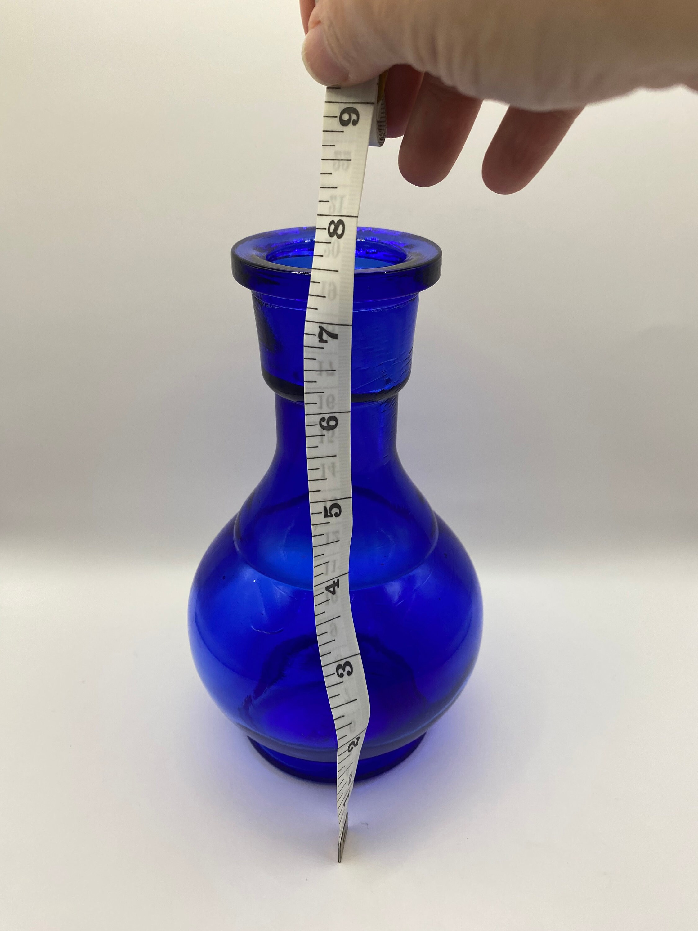 Mitsuba Cobalt Blue Glass Insert. Vintage Glass. - Etsy