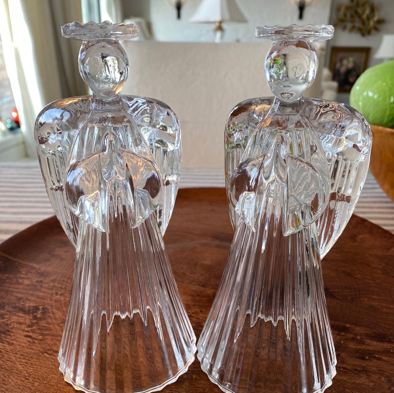 AVON Glass Vintage 24% Lead Crystal Praying Angel - Etsy