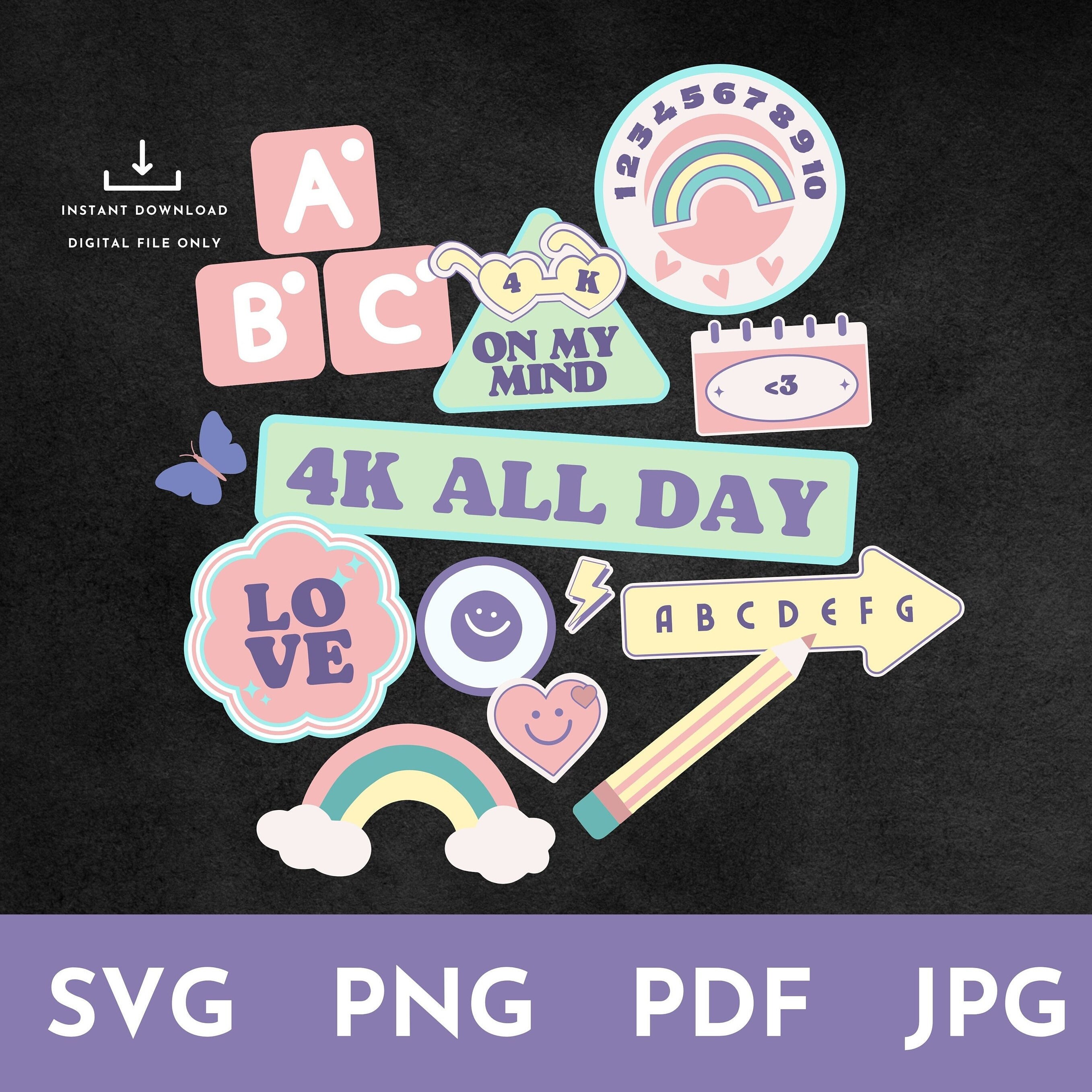 4k SVG / 4k Grad / Pre K SVG / 4K Graduation SVG / 4K Graduate - Etsy ...