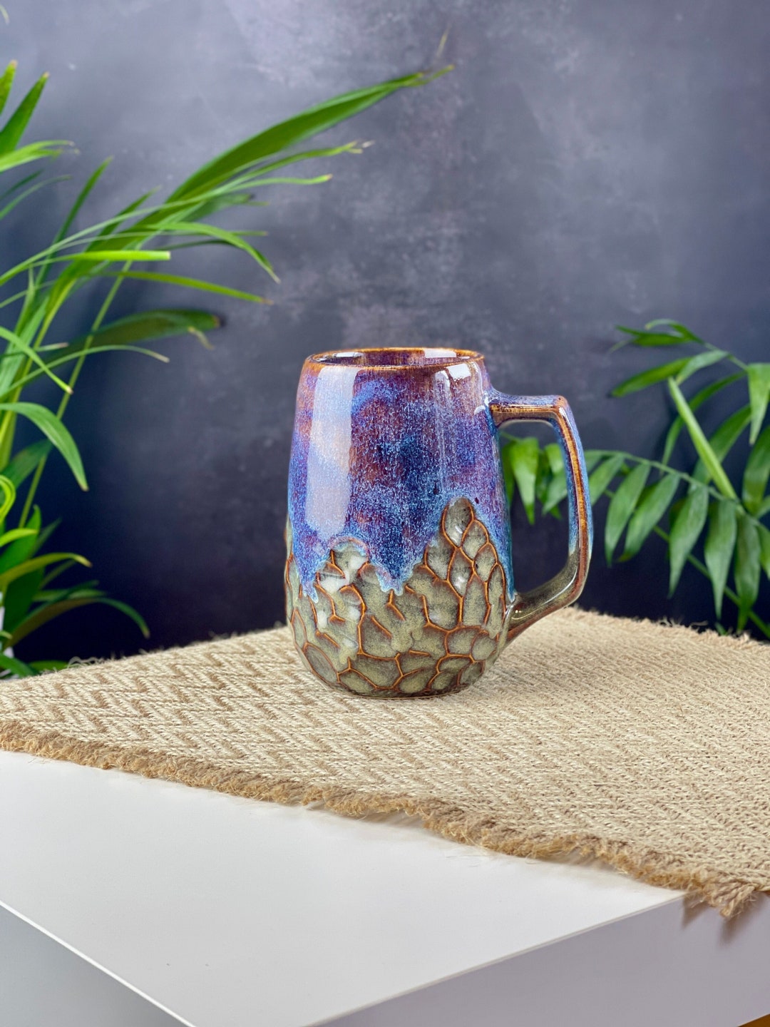 Large Mug/650 Ml/21,97 Oz/large Ceramic Mug/large Coffee Mug Handmade ...