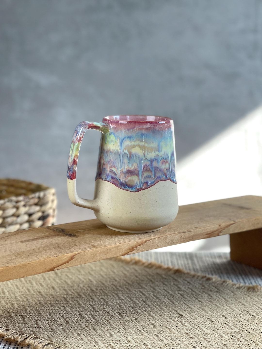 Large Ceramic Mug, Extra Large Coffee Cup, Handmade Pottery ...