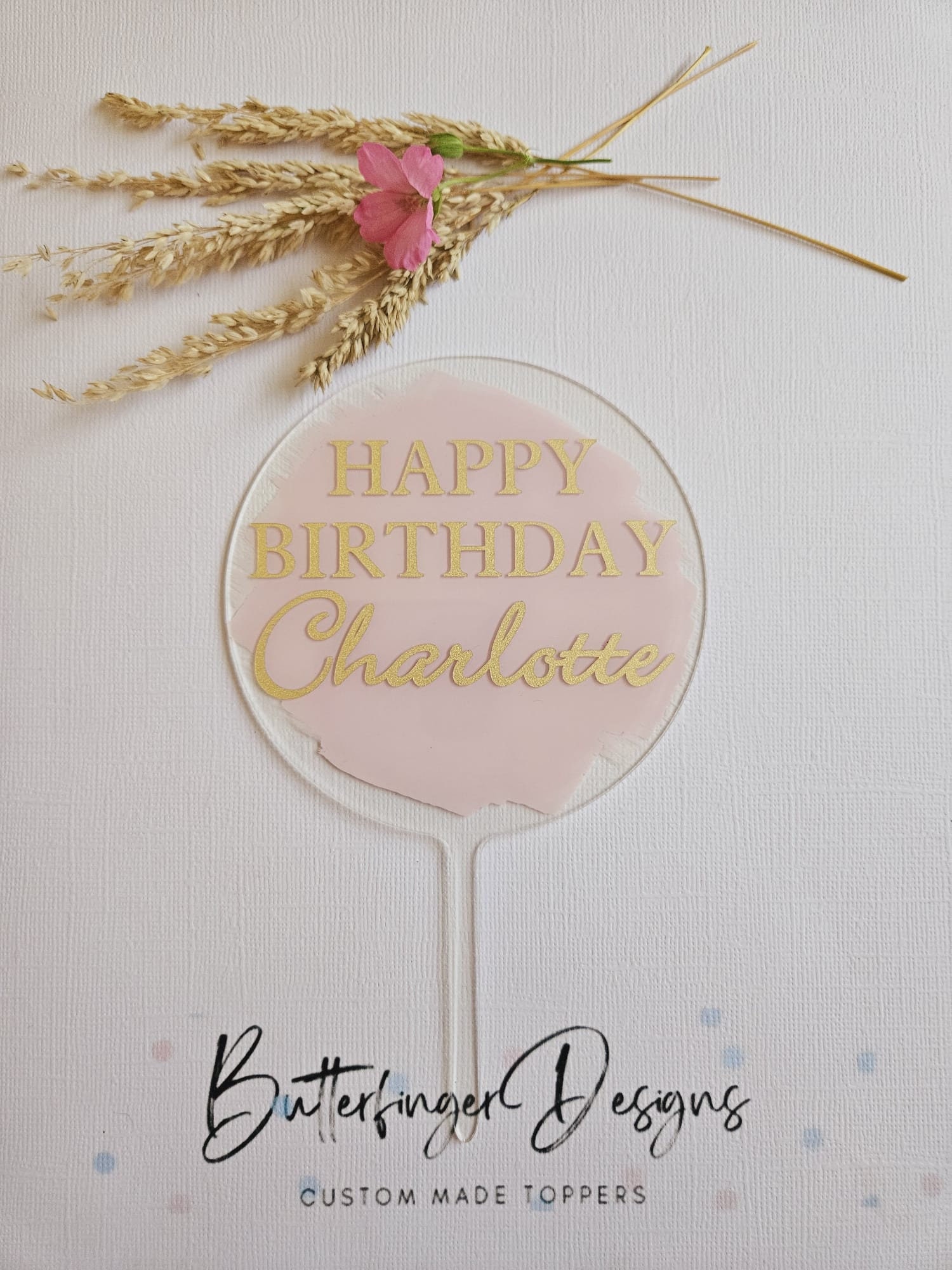 Circle Acrylic Cake Topper Birthday Cake Topper Baby Shower - Etsy UK