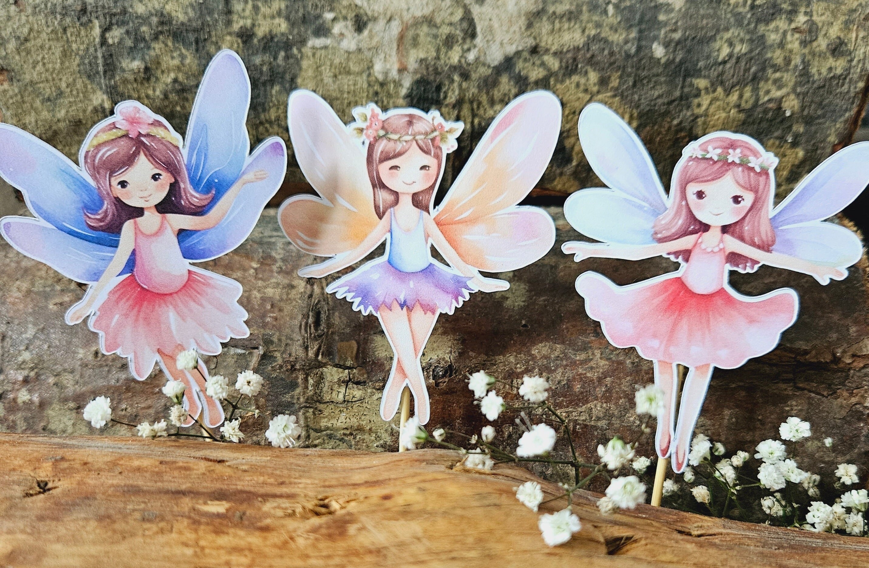 Fairy Cake Toppers Fairy Birthday Party Decorations - Etsy