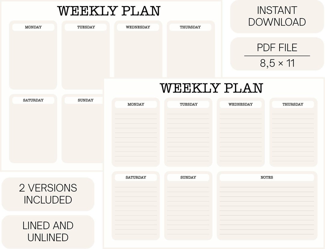 Weekly Plan Goal Setting to Do List Productive Planner - Etsy