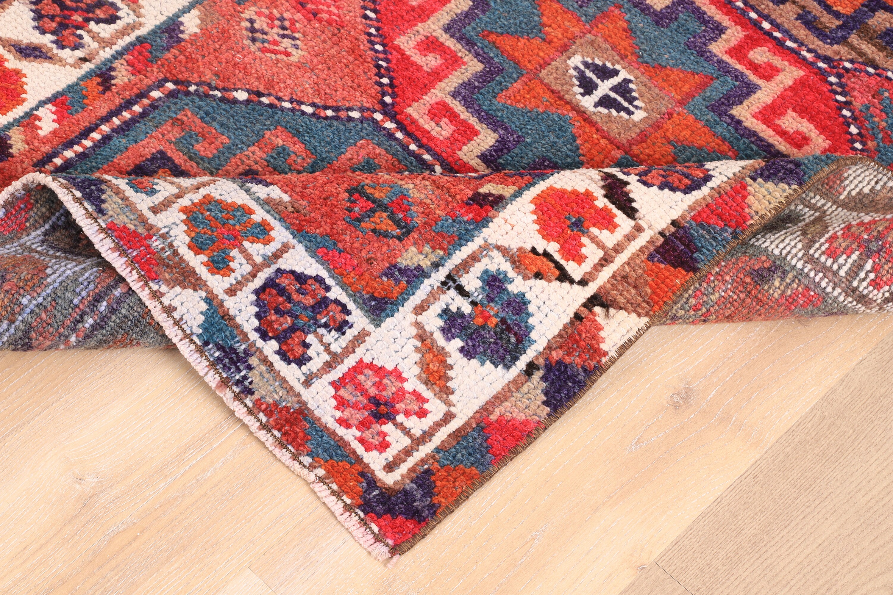 3x11 Vintage Runner Rug Red Turkish Anatolian Rug 3x11 - Etsy