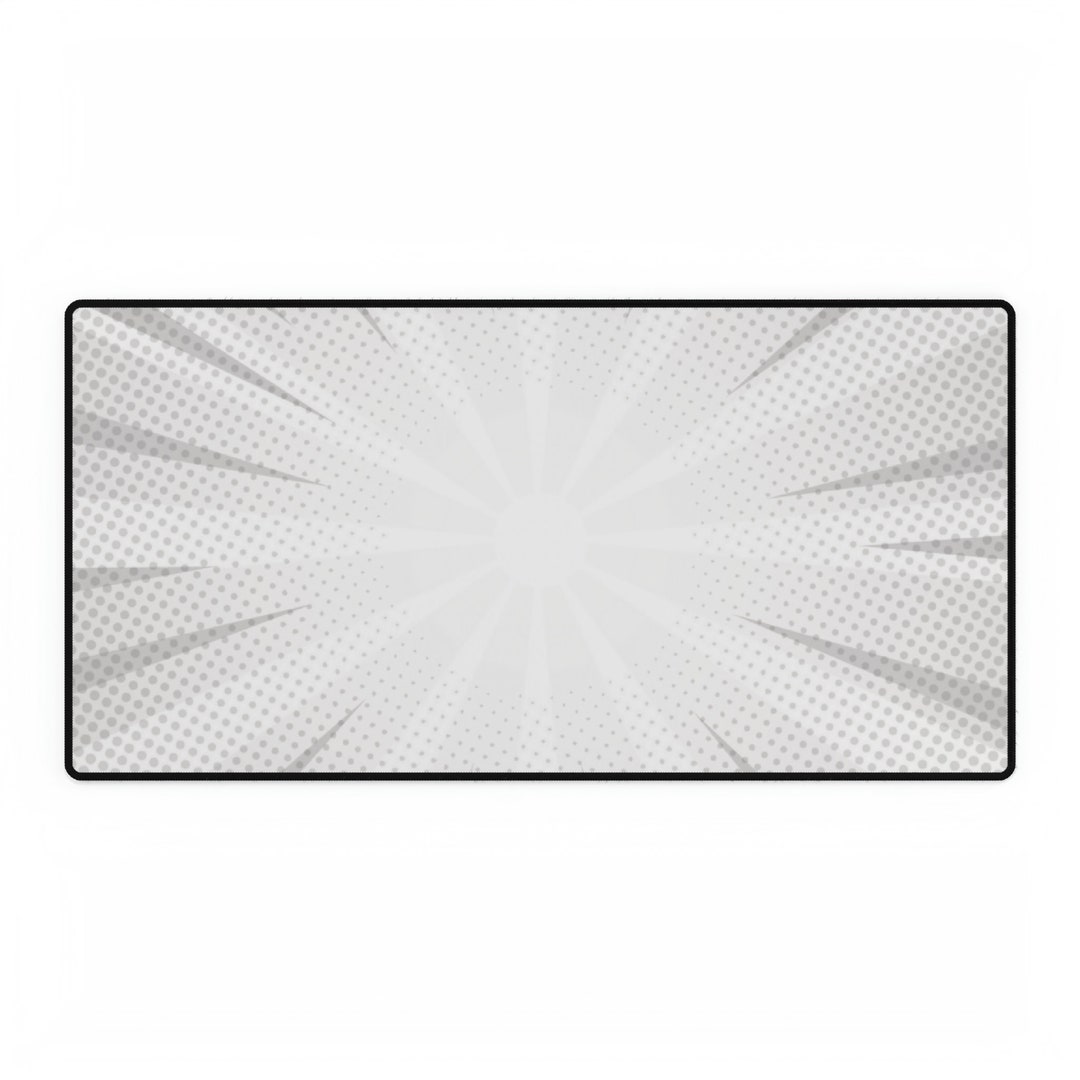 White Comic Desk Mat - Etsy